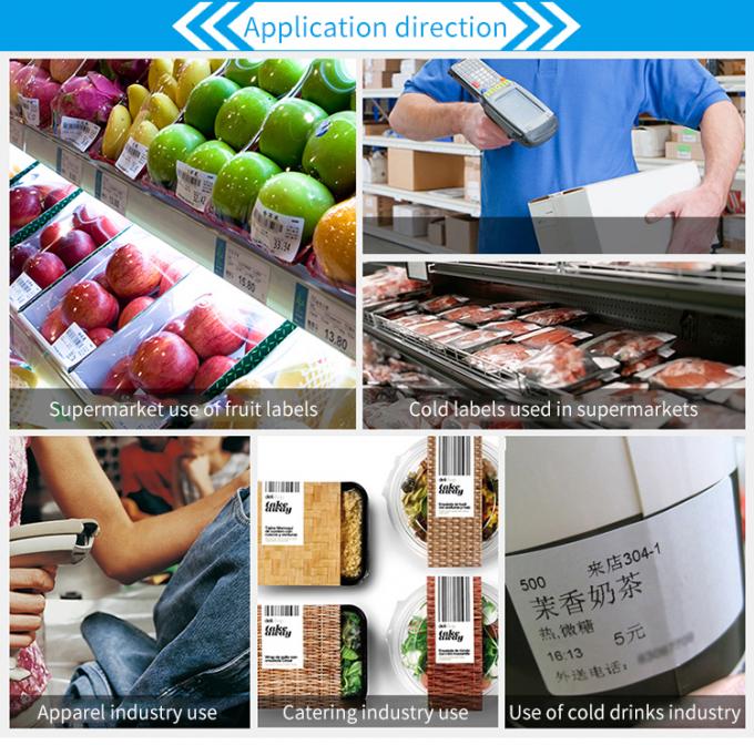 76mm Three Proof Thermal Paper 62G Direct Thermal Labels